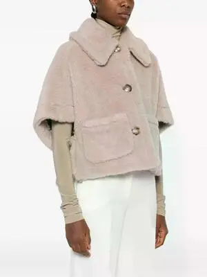 Max Mara Teddy Button-up Cape