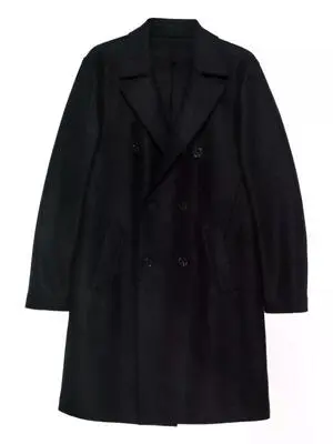Harris Wharf London Double-breasted Wool Coat - Blue