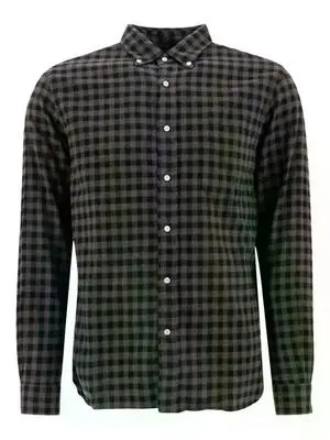BEAMS Gingham-check Cotton Shirt - Grey
