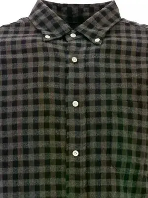 BEAMS Gingham-check Cotton Shirt - Grey