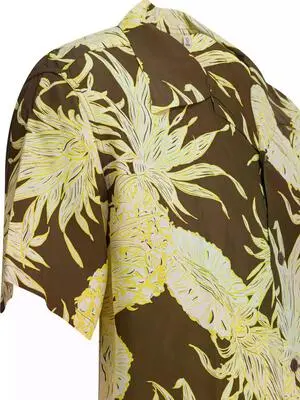 SUN SURF Pineapple-print Short-sleeve Shirt