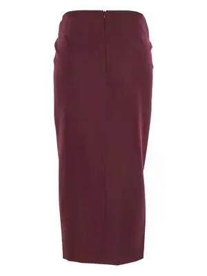 Attico Draped-front Midi Skirt