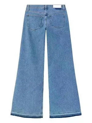 RE/DONE Mid-rise Frayed-hem Jeans