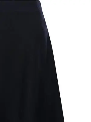 Max Mara Flared A-line Skirt - Blue