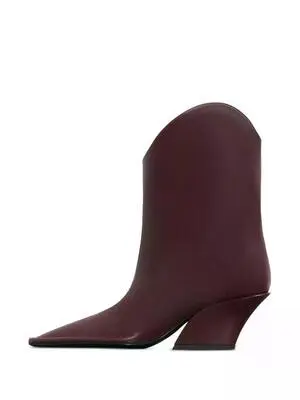 MUGLER 65mm Square-toe Sculpted-heel Boots