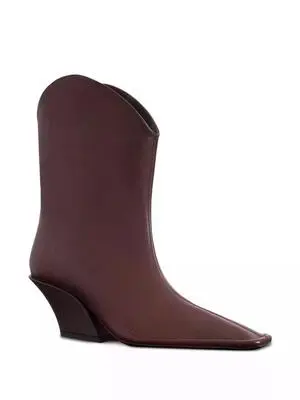 MUGLER 65mm Square-toe Sculpted-heel Boots