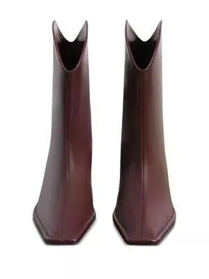 MUGLER 65mm Square-toe Sculpted-heel Boots