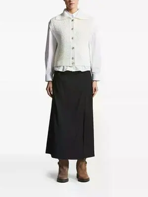 Peserico Wrap Skirt With Zip Trim