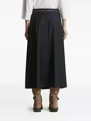 Peserico Wrap Skirt With Zip Trim