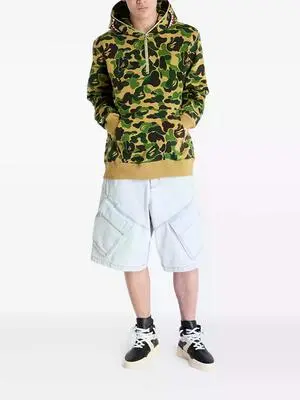 A BATHING APE Shark-pattern Half-zip Pullover