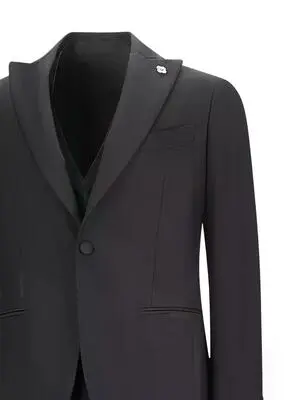 LARDINI Peak-lapels Three-pieces Suit