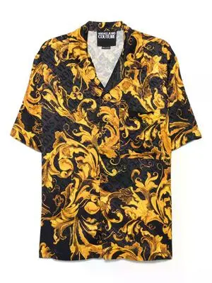 Men's Barocco Print Short Sleeve Shirts