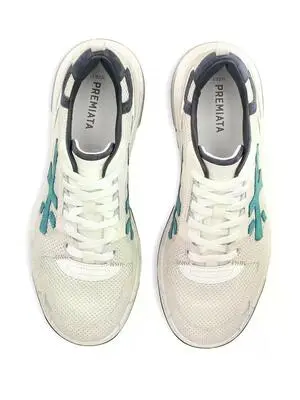 Premiata Drake Mesh-panel Sneakers - Neutrals