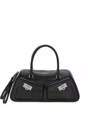 FERRAGAMO Leather Multi-pocket Tote Bag