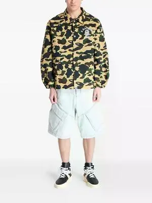 A BATHING APE Logo-print Camouflage Jacket
