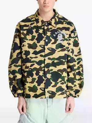 A BATHING APE Logo-print Camouflage Jacket