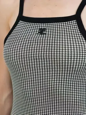 COURREGES Houndstooth Mini Dress