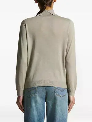 Peserico Zip-detail Turtleneck Sweater