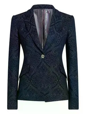 Etro Jacquard Paisley Blazer