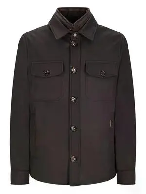 MOORER Button-fastening Flap-pocket Jacket - Brown