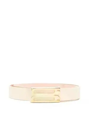 Victoria Beckham Frame Belt - White