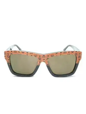 Mcm Logo-plaque Square-frame Sunglasses