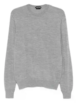 TOM FORD Crew-neck Wool Sweater - Grey