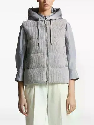 Peserico Hooded Quilted Jacket
