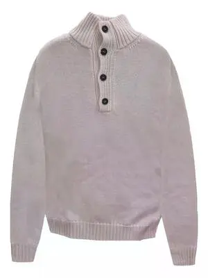 Alpha Studio Button Detailed Sweaters For Men