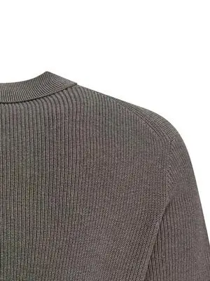 ALEX MILL Ribbed Cotton-linen Blend Polo Shirt - Grey