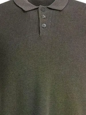ALEX MILL Ribbed Cotton-linen Blend Polo Shirt - Grey