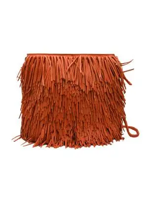Dragon Diffusion Fringe Hobo Bag - Orange