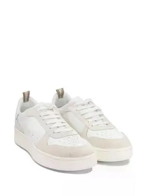 Officine Creative Perforated Suede Leather Trainers