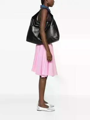 Gimaguas Leather Shoulder Bag - Black