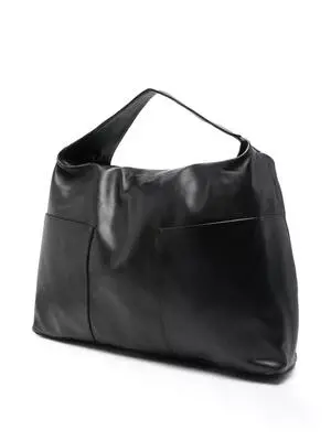 Gimaguas Leather Shoulder Bag - Black