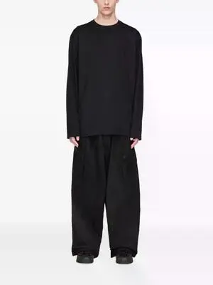 Y3 Pleated-details Cargo Trousers