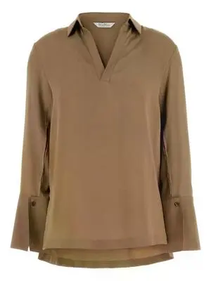 Max Mara V Neck Blouses
