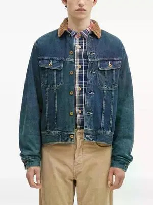 HUMAN MADE Corduroy-collar Denim Jacket