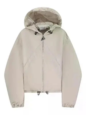 Attico Hooded Zip-front Bomber Jacket