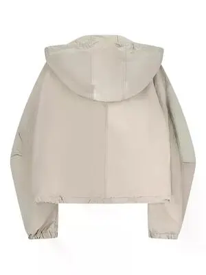 Attico Hooded Zip-front Bomber Jacket