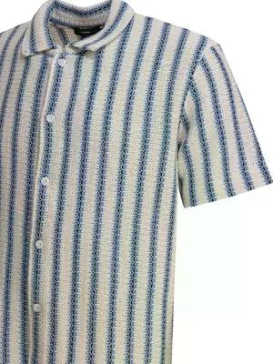 Vince Striped Short-sleeve Shirt - Blue