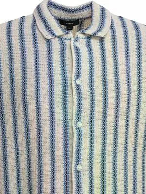 Vince Striped Short-sleeve Shirt - Blue