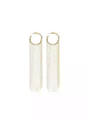 FORTE_FORTE Chain-drop Hoop Earrings - Gold