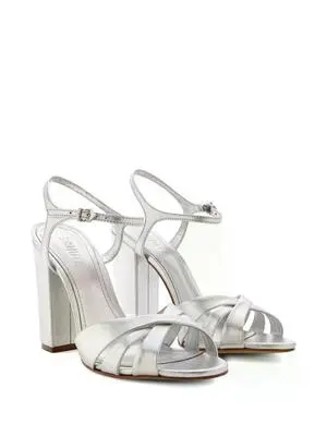 Schutz 105mm Crossover Ankle-strap Heeled Pumps