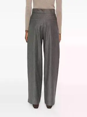 Soeur Pleated Belted Trousers - Grey