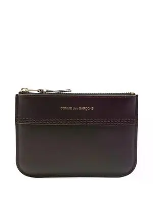 Comme Des Garçons Zip-fastening Leather Wallet - Brown