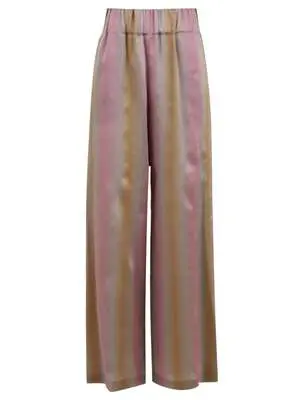 Aspesi Striped Wide Leg Trousers