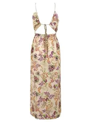 ATTIC AND BARN Printed Maxi Dress