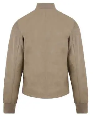Add Leather Jacket - Stone