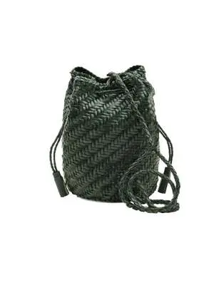 Dragon Diffusion Woven Bucket Bag - Forest